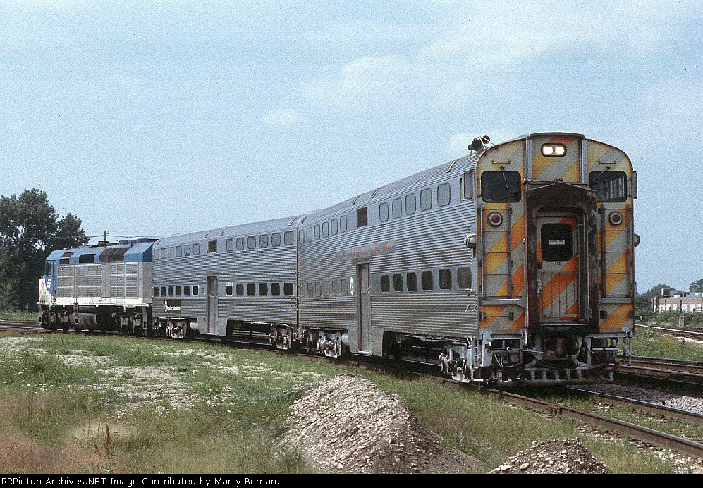 RTA Cab Gallery Car #413 Leads Off Line to Elgin at Tower A5